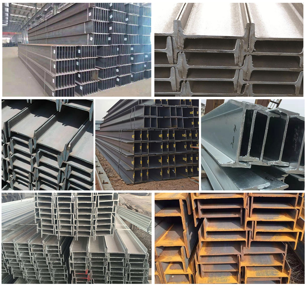 Mild Steel H Beam Steel Carbon Wide Flange Structure Building ...